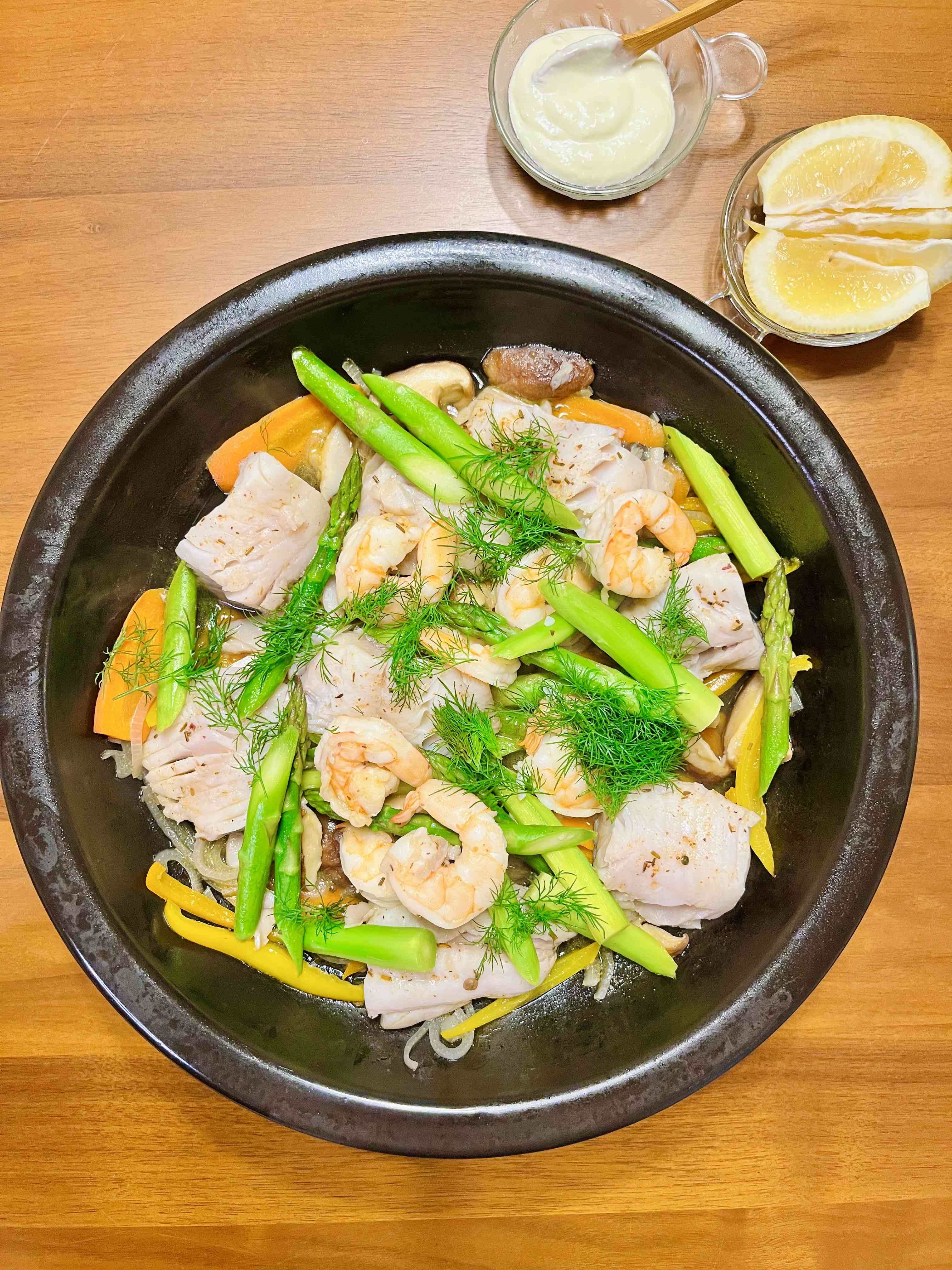 Sake-Steamed Black Cod and Vegetables – Happy Donabe Life