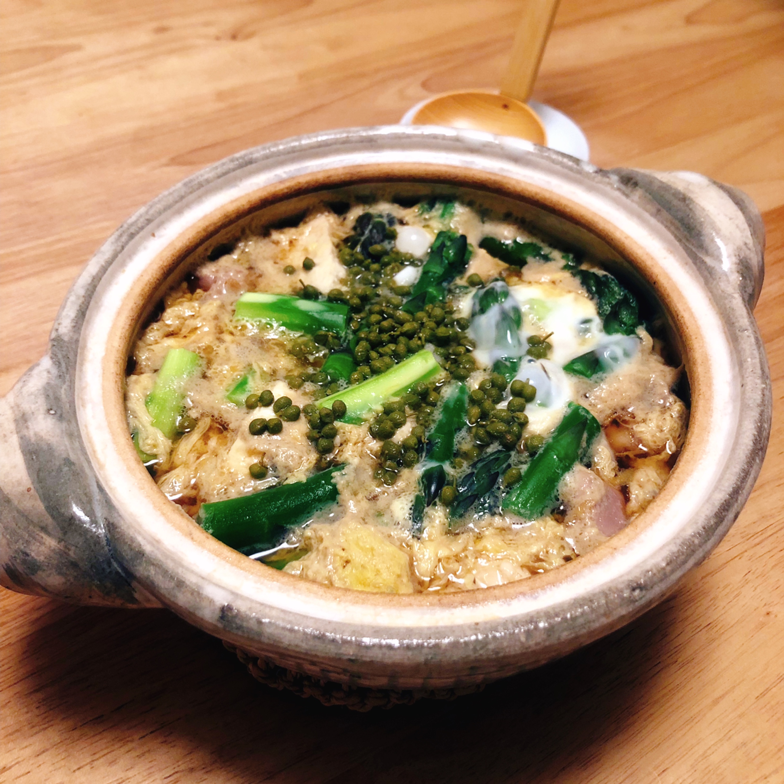 Simmered Egg-Drop Chicken & Asparagus with Sansho Berries – Happy ...