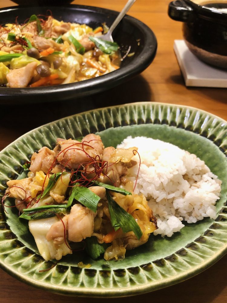 Sizzling Shoyu Chicken & Cabbage – Happy Donabe Life