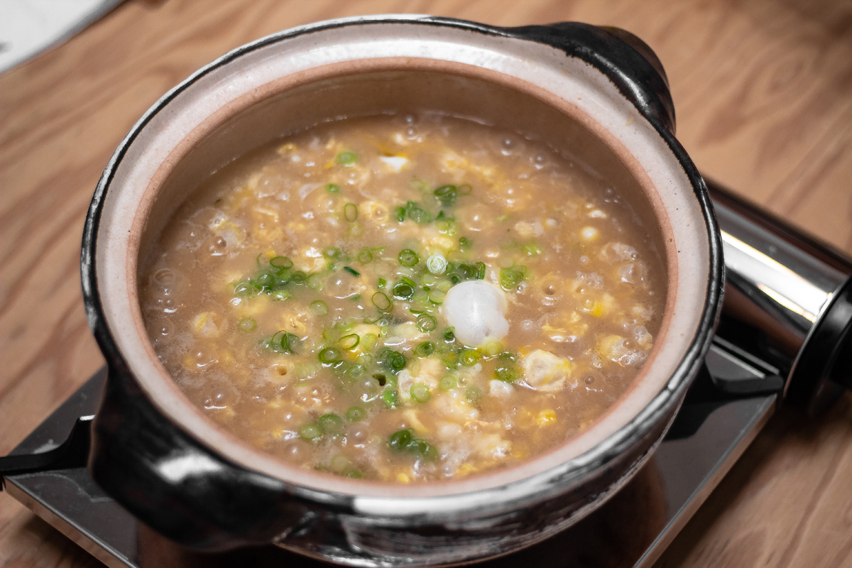 Miso Butter Hot Pot with Salmon and Pork – Happy Donabe Life