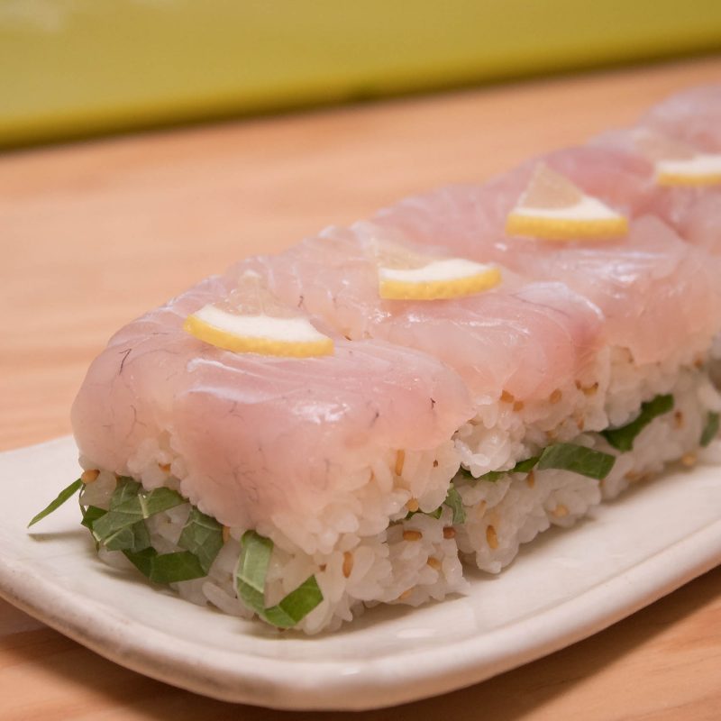 Pressed Sea Bream Sushi – Happy Donabe Life