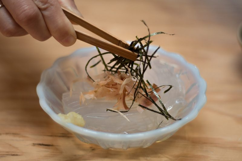 Tokoroten Noodles with Dashi Vinegar Sauce – Happy Donabe Life