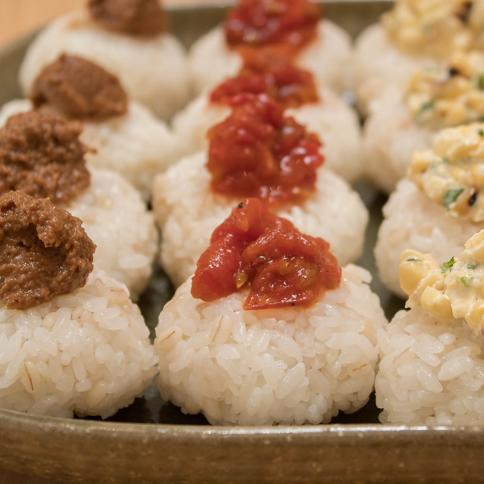 Rice Balls with Three Kinds of Toppings (Summer Version) – Happy Donabe ...